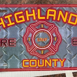 Custom Firefighter/first Responders License Plates - Etsy
