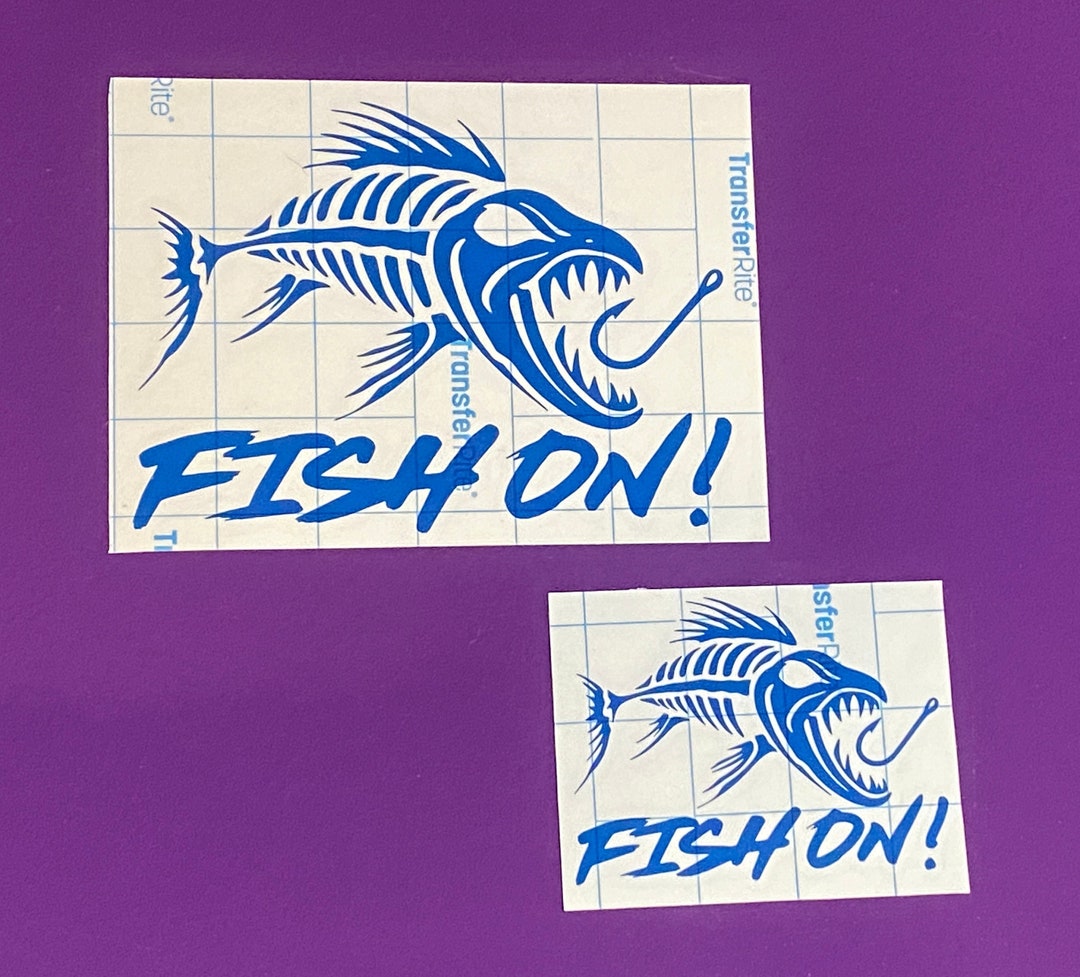 Fish On Fishing Sticker Decal - Etsy
