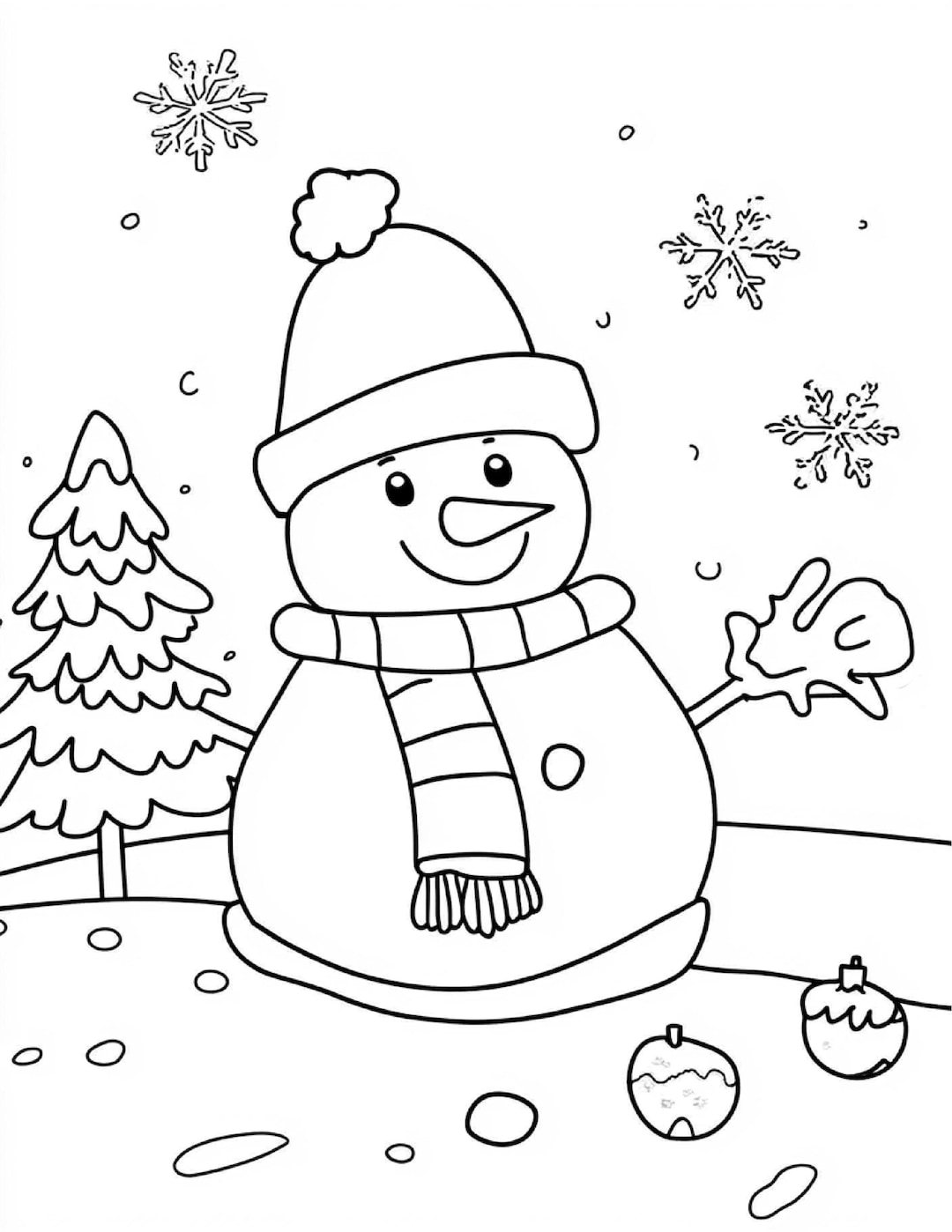 Cute Christmas 46-50 Kids Coloring Pages 5 8x11 - Etsy