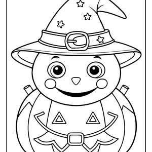 Happy Halloween 11-15 Kids Coloring Pages 8x11 - Etsy