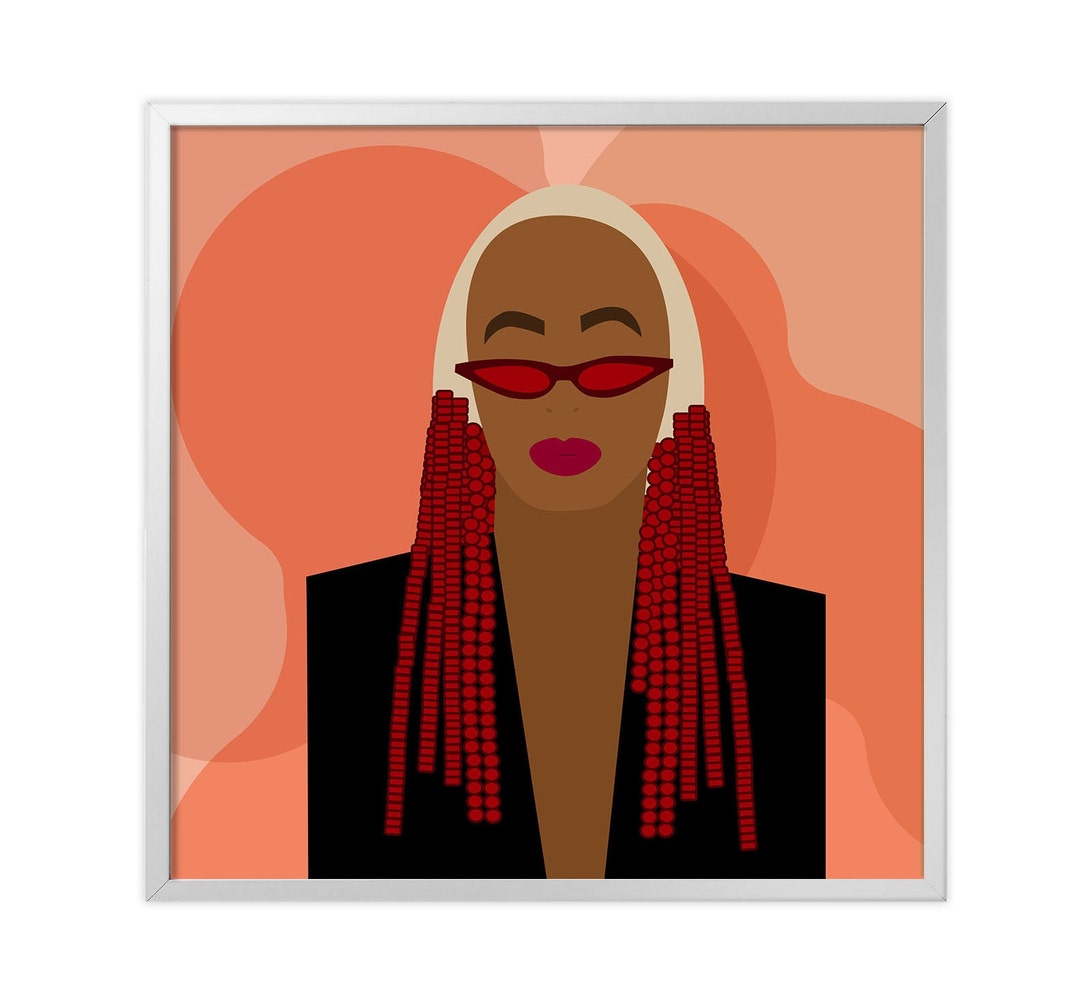 Homage to Solange 12x12 Wall Art Print, Illustration - Etsy