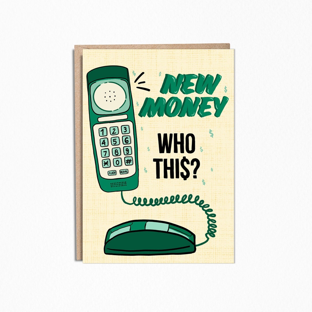 New Money, Promotion, 5x7 Greeting Card - Etsy