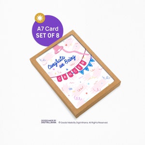 Congrats! You're Cancer Free 5x7 Breast Cancer Card - Etsy