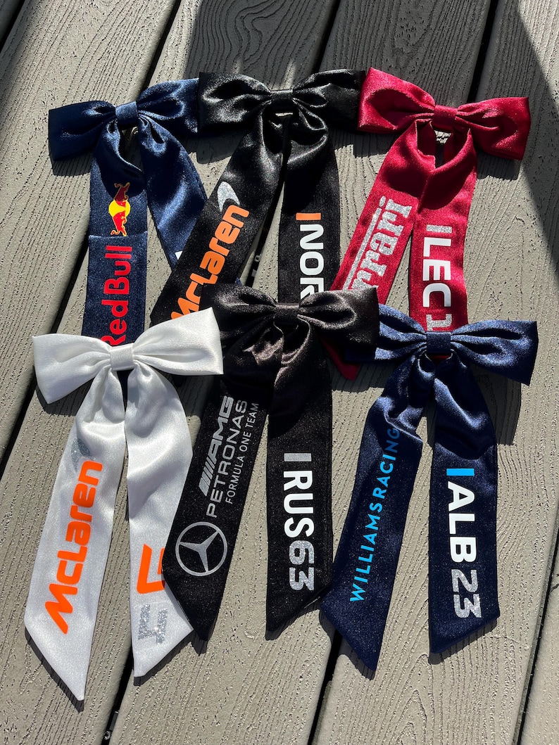 Formula One Driver Hair Bows - Etsy