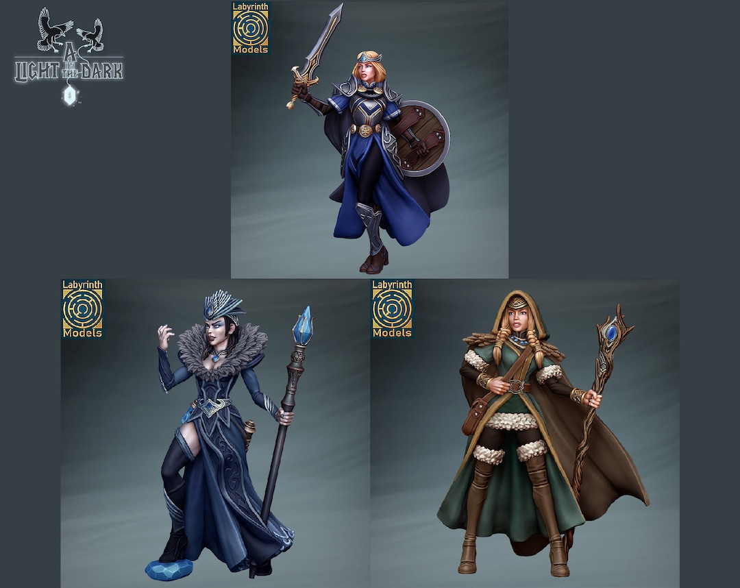 Shieldmaiden Champion Priestess of Freya Winter Witch for D&D Dungeons ...