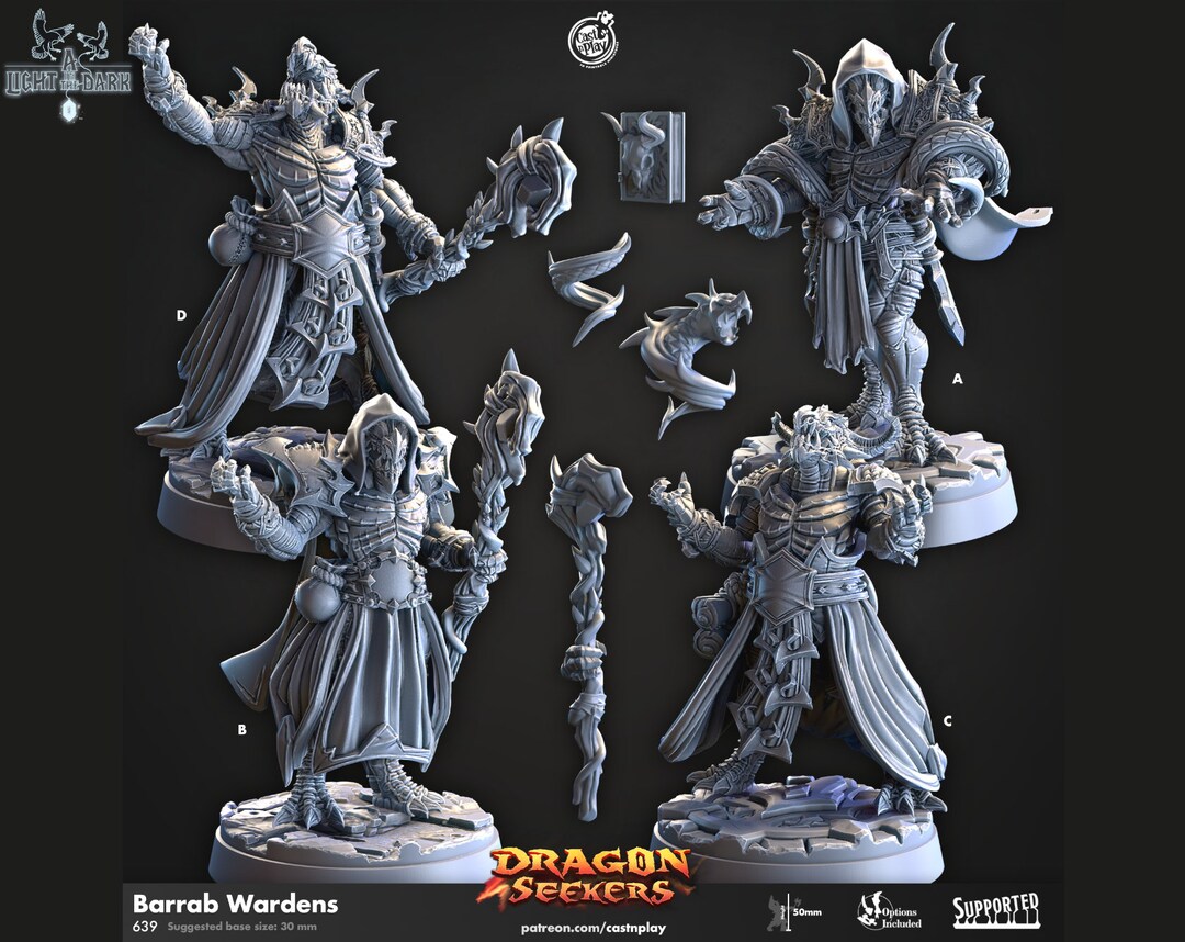 Barrab Wardens Dragon Seekers for D&D Dungeons and Dragons, Pathfinder ...
