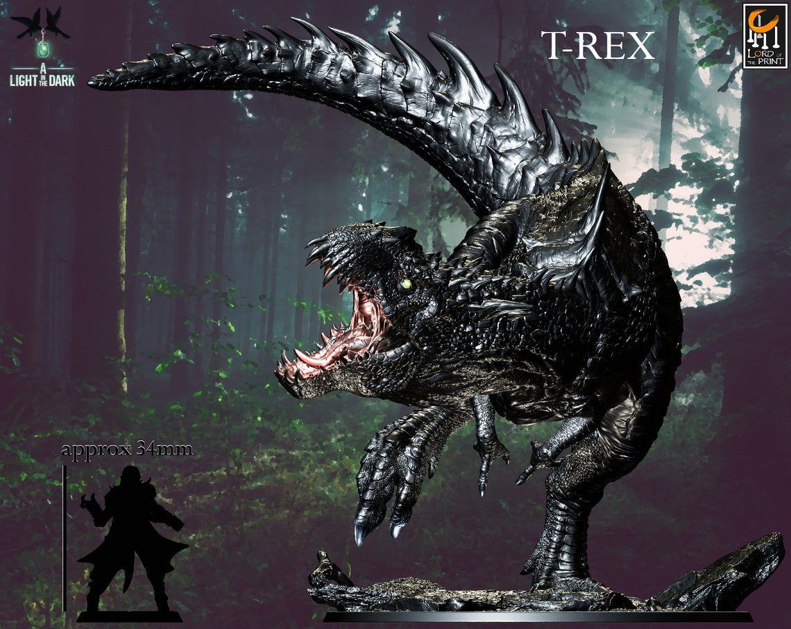 T-Rex für D&D Dungeons and Dragons Pathfinder Warhammer und - Etsy.de