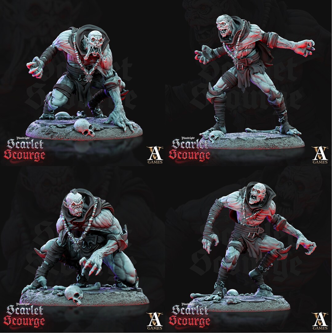 Awakened Ghouls Scarlet Scourge for D&D Dungeons and - Etsy