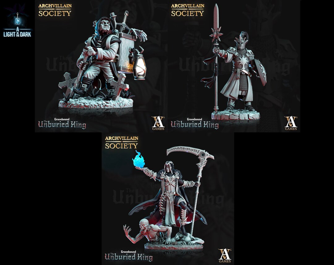Archvillain Society XX Gravebound the Unburied King for D&D Dungeons ...