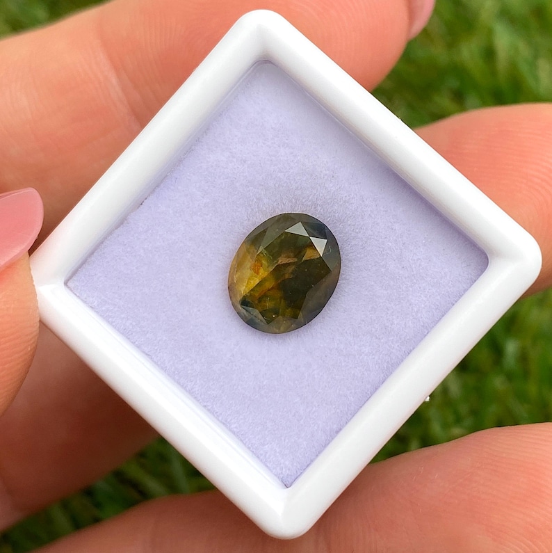 Sapphire 3.35ct Natural Unheated Gemstone, Oval Cut, Nigeria - Etsy UK