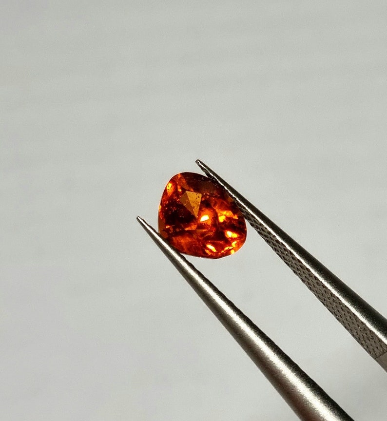 Pierre précieuse grenat orange VVS 1.11Ct Orange Fanta taille - Etsy France