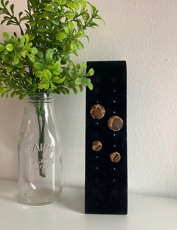 Cheetah Cheetah. Clay Studs. Handmade Clay Earrings. Animal | Etsy