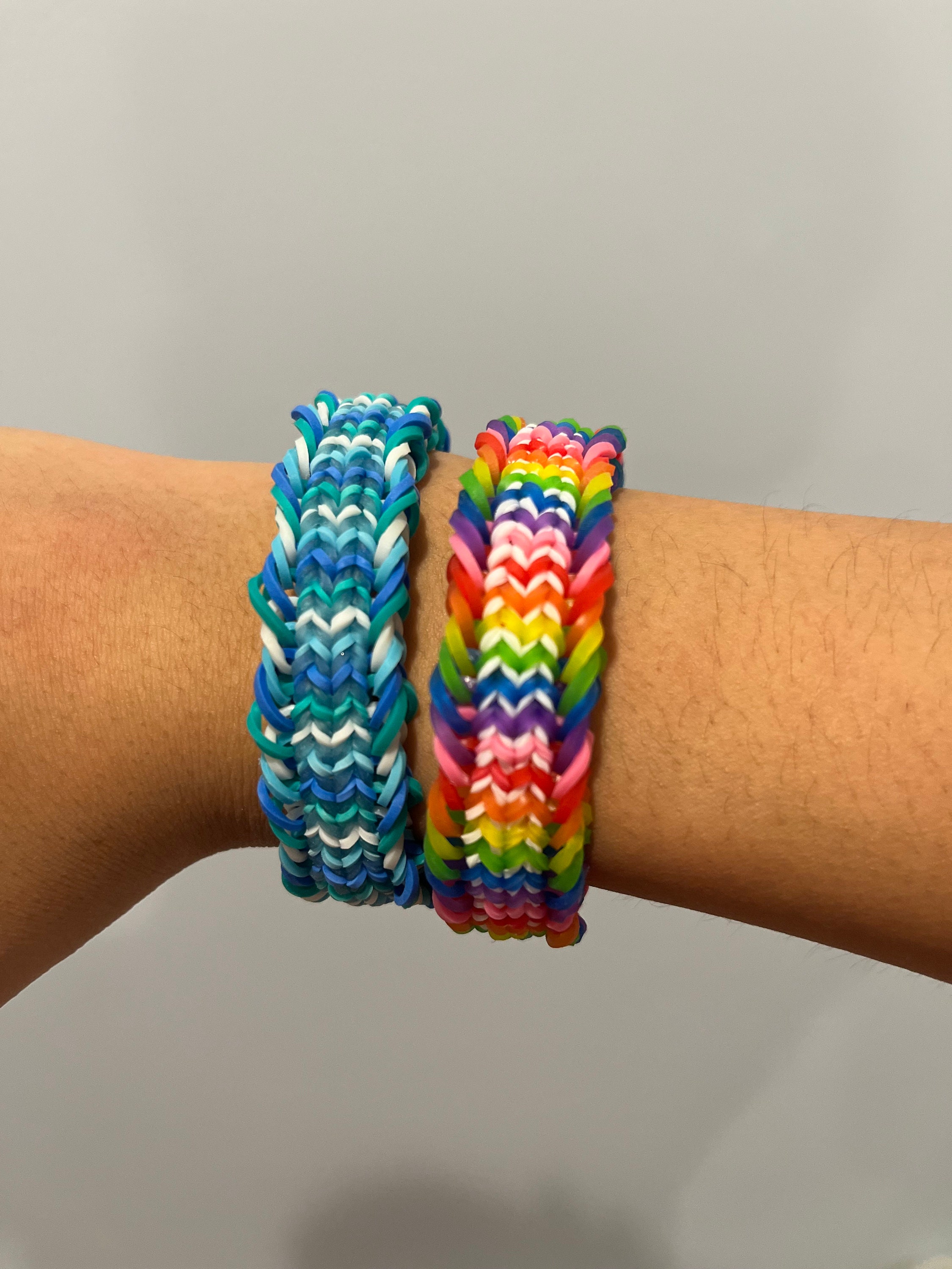 Rainbow Loom Fishtail Sandwich Bracelets - Etsy
