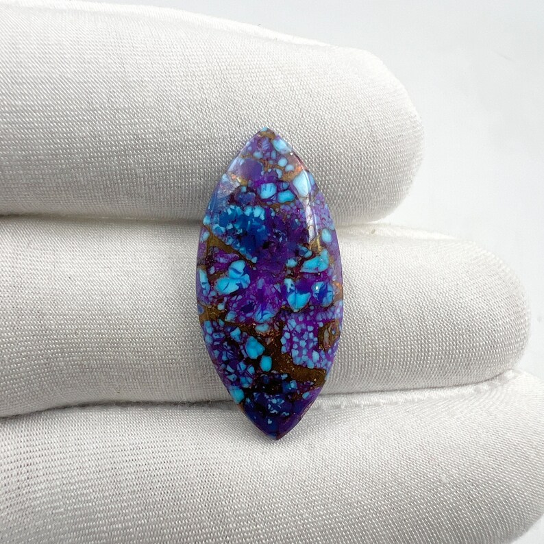 Mohave Purple Turquoise Marquise Gemstone Cabochon, 11.00 Cts Mohave ...