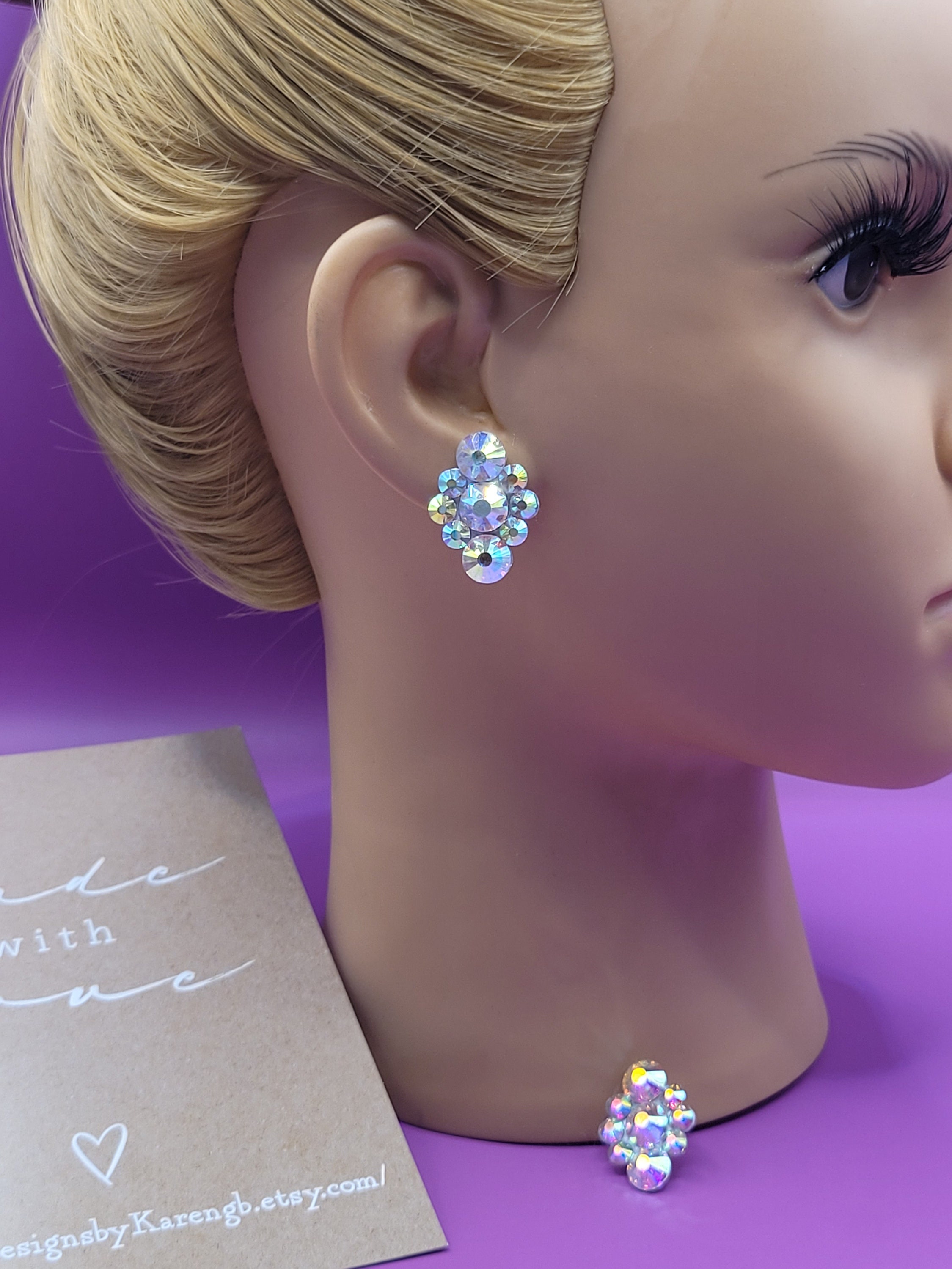 Ballroom & Latin Earrings, Ballroom/latin Jewellery, Competition ...