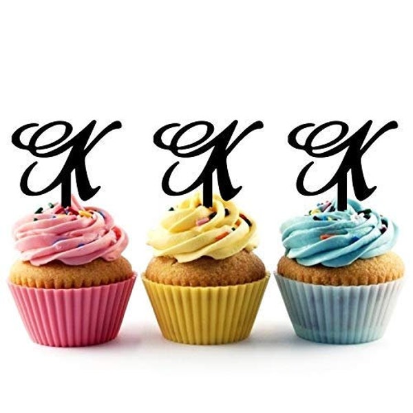 Alphabet Letter Cupcake Toppers - Etsy