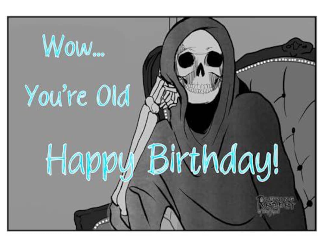 Grim Reaper Wow Your Old Edible Icing Sheets Assorted Image Cake ...