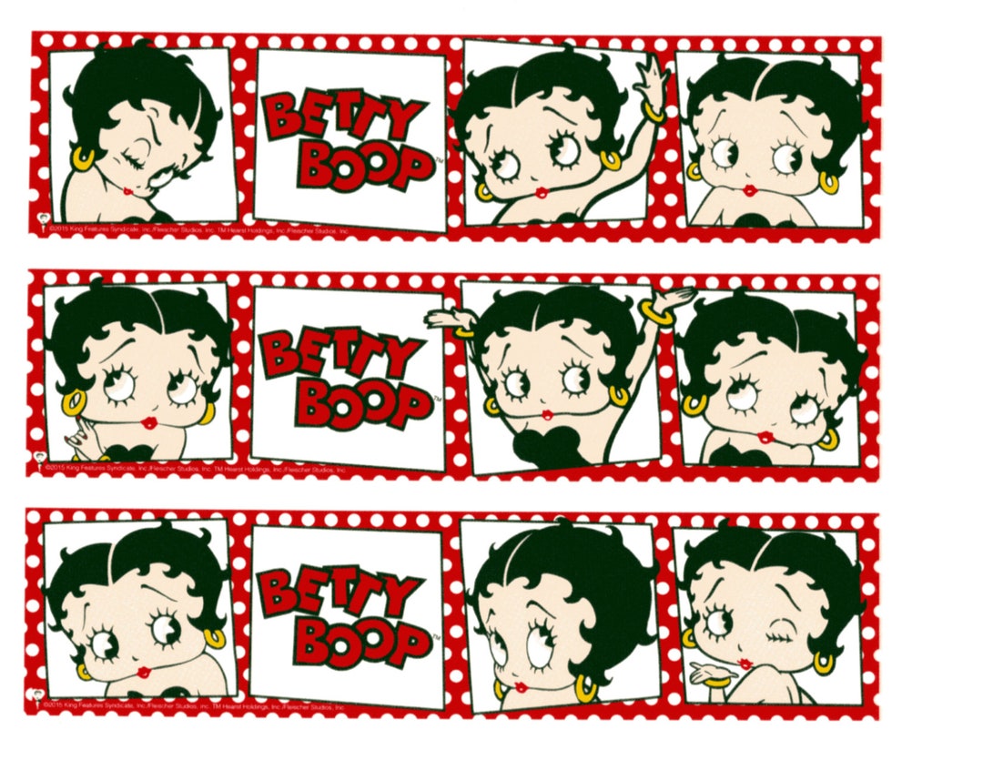 Betty Boop Edible Cake Border Strips 3 2.5x10.5 Each - Etsy