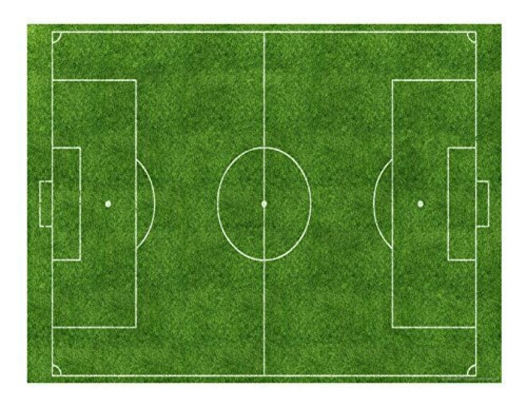 Soccer Field Edible Icing Sheets Assorted Image Cake Toppers-frosting ...