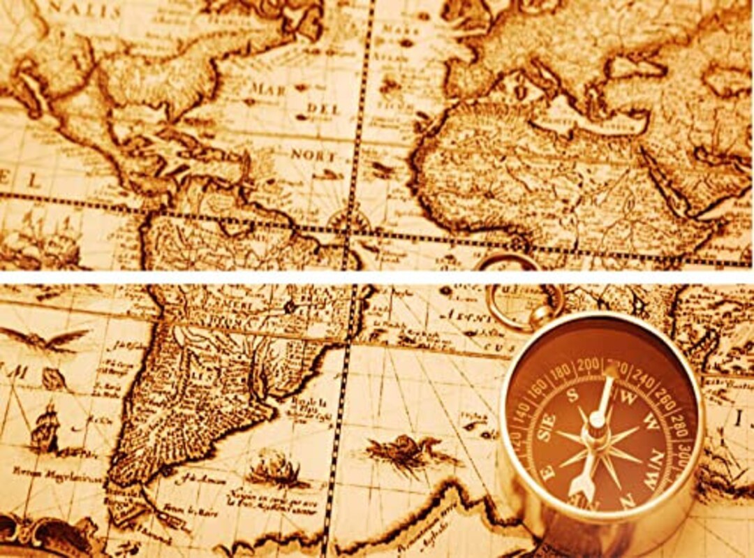 Old World Map Edible Icing Sheets Assorted Image Cake Toppers-frosting ...