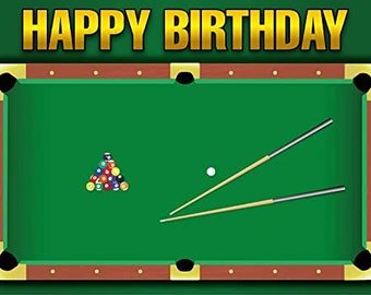 Billiard Cake Topper - Etsy