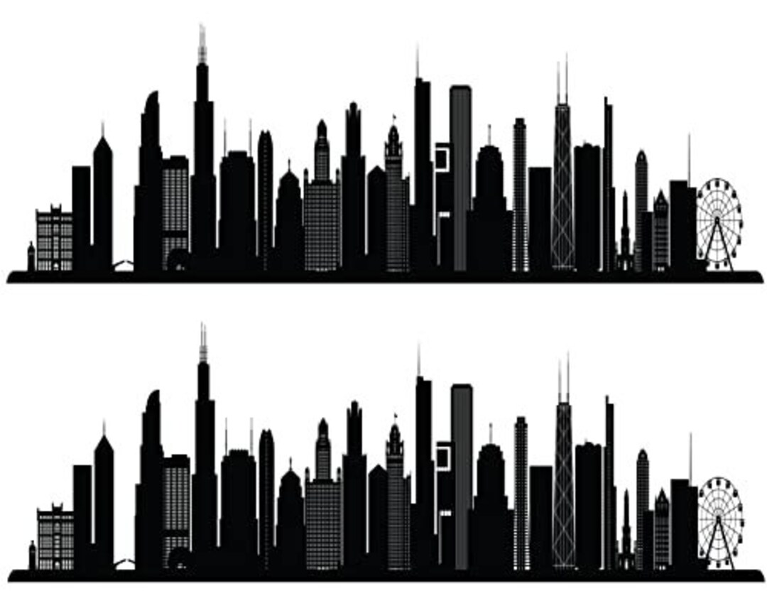 Chicago Skyline Edible Cake Topper/border - Etsy