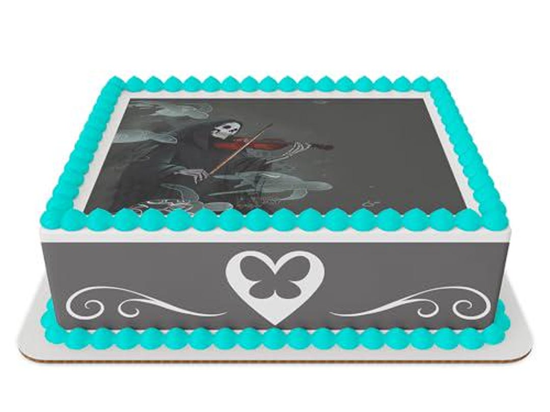 Grim Reaper Edible Icing Sheets Assorted Image Cake Toppers-frosting ...