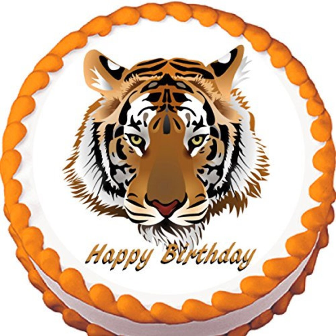 Happy Birthday Tiger Image Edible Icing Sheets Assorted Image Cake ...