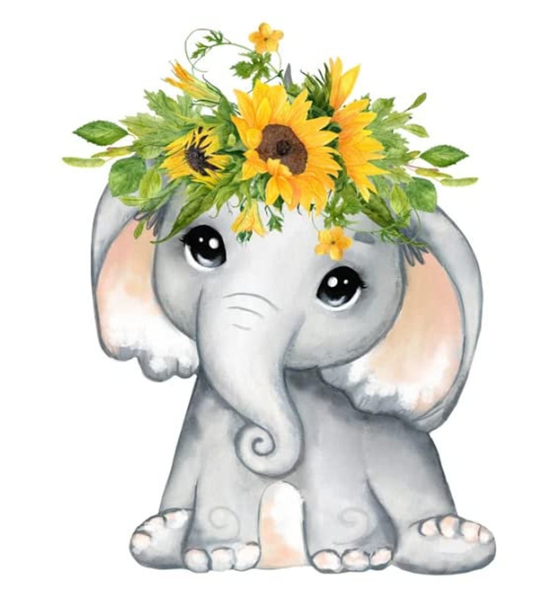 Cute Baby Elephant Edible Icing Sheets Assorted Image Cake Toppers ...
