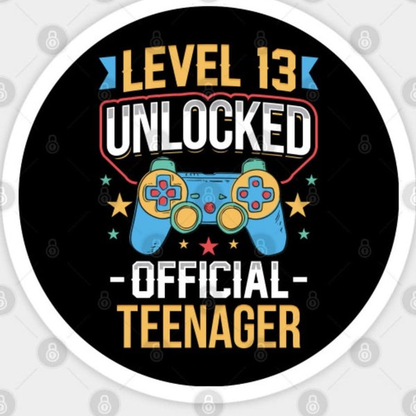 Level 13 Official Teenager Cake Topper - Etsy