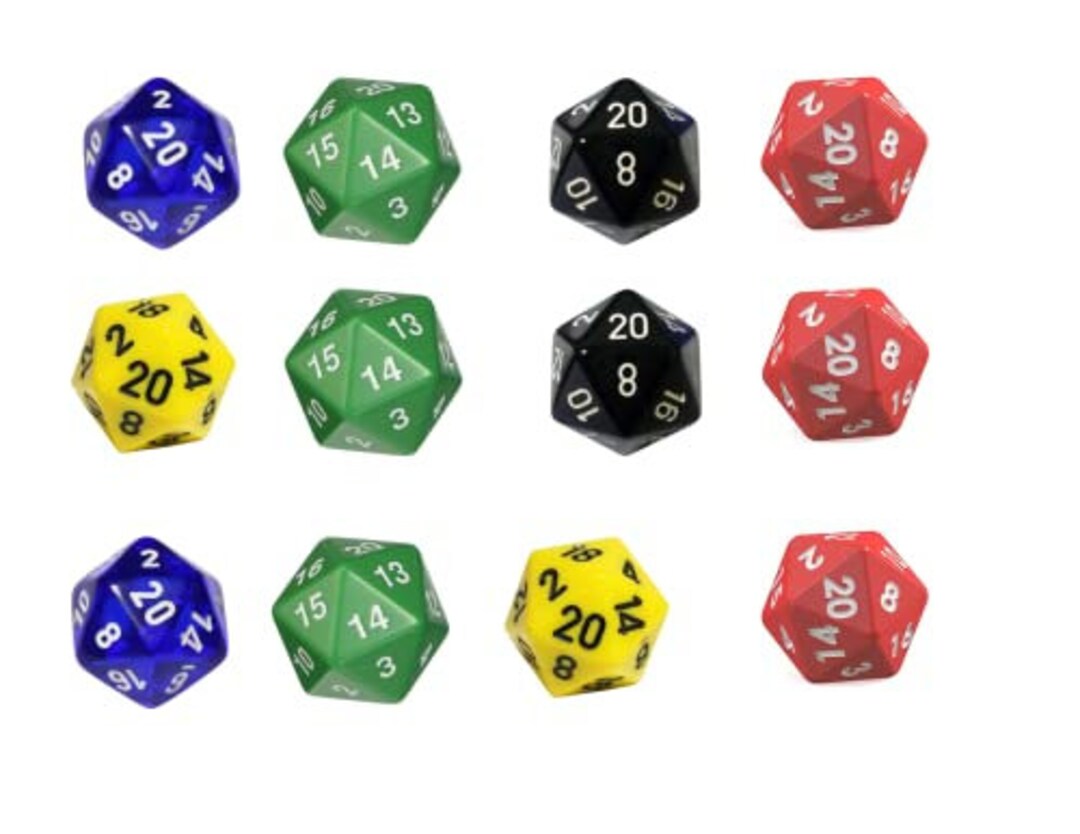 D2 Dice Edible Cupcake Toppers - Etsy