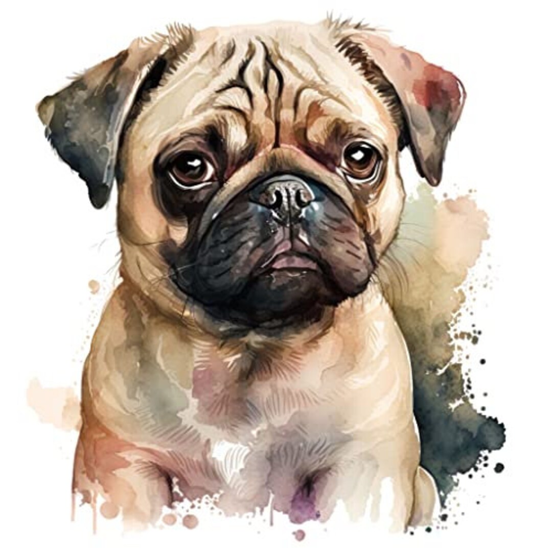 Pug Dog 2 Edible Icing Sheets Assorted Image Cake Toppers-frosting ...