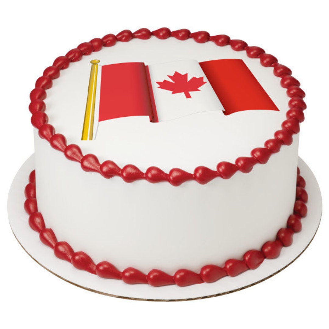 Canadian Flag Edible Icing Sheets Assorted Image Cake Toppers-frosting ...