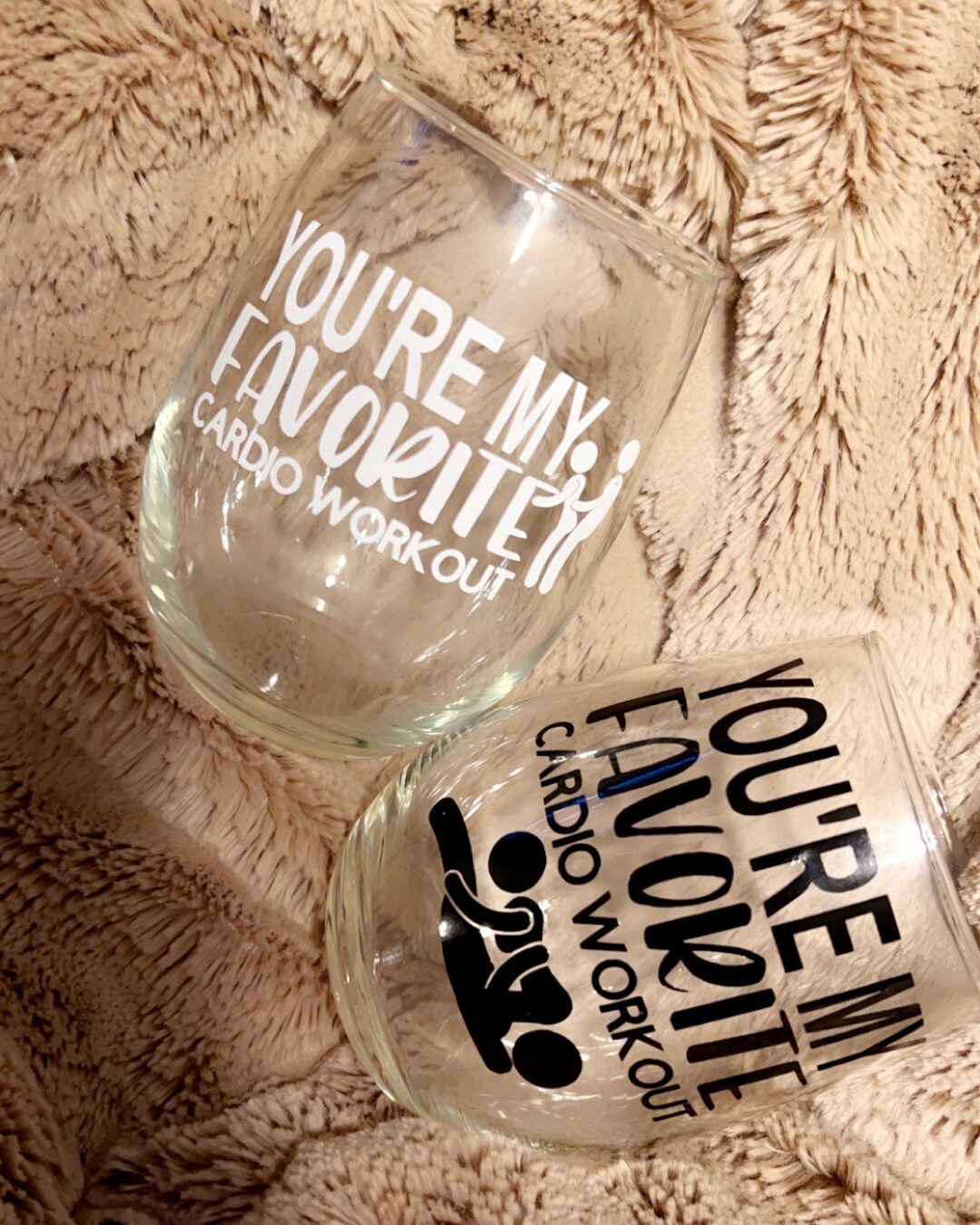 You’re My Favorite Cardio Workout Wine Glass - Etsy