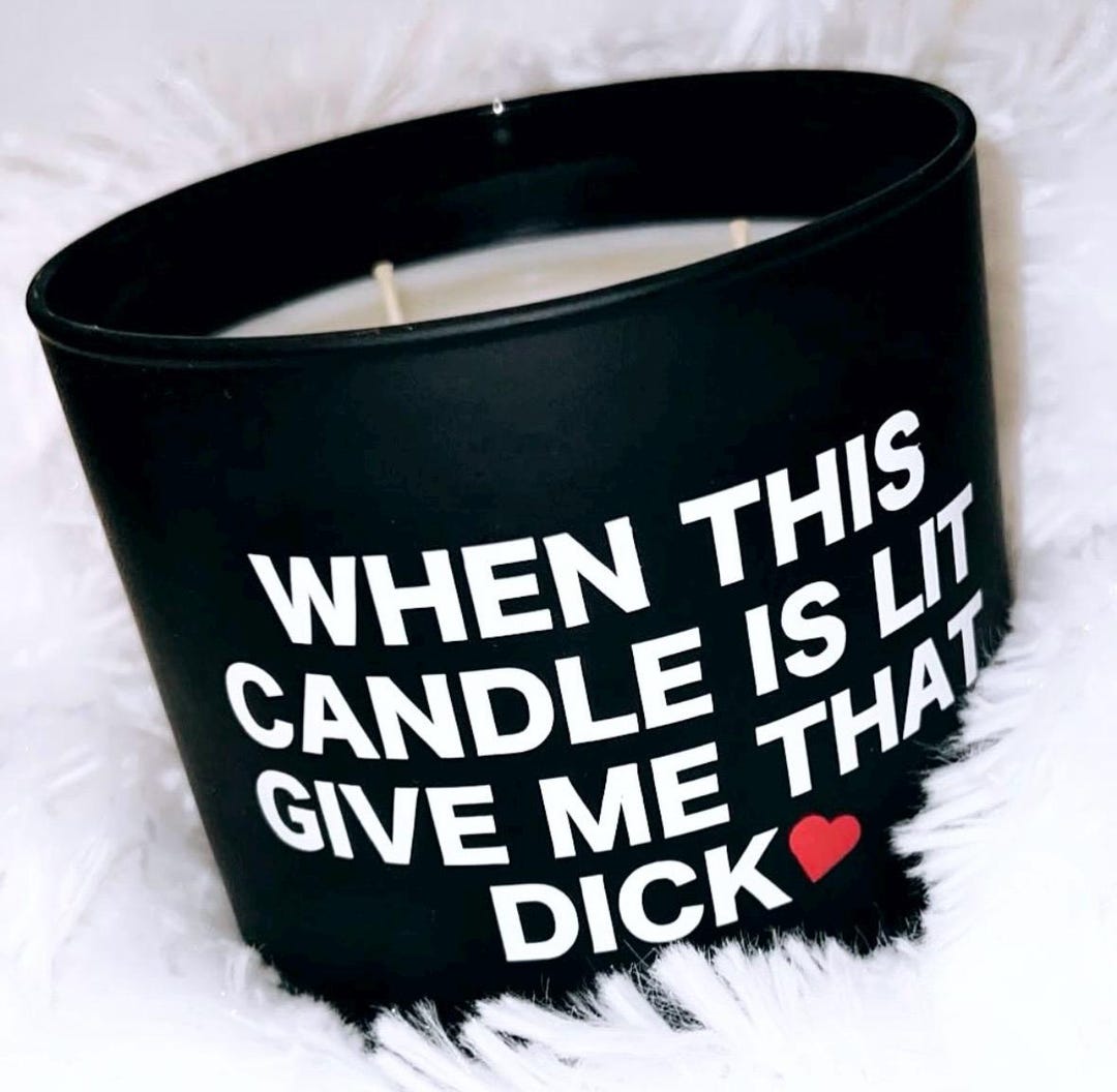 When This Candle is Lit, Give Me That…label ONLY - Etsy