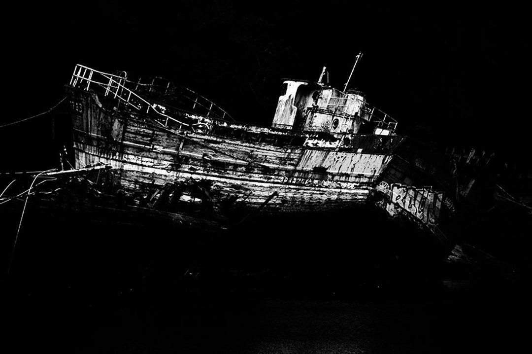 Naufragio de barco, barco muerto - Etsy España