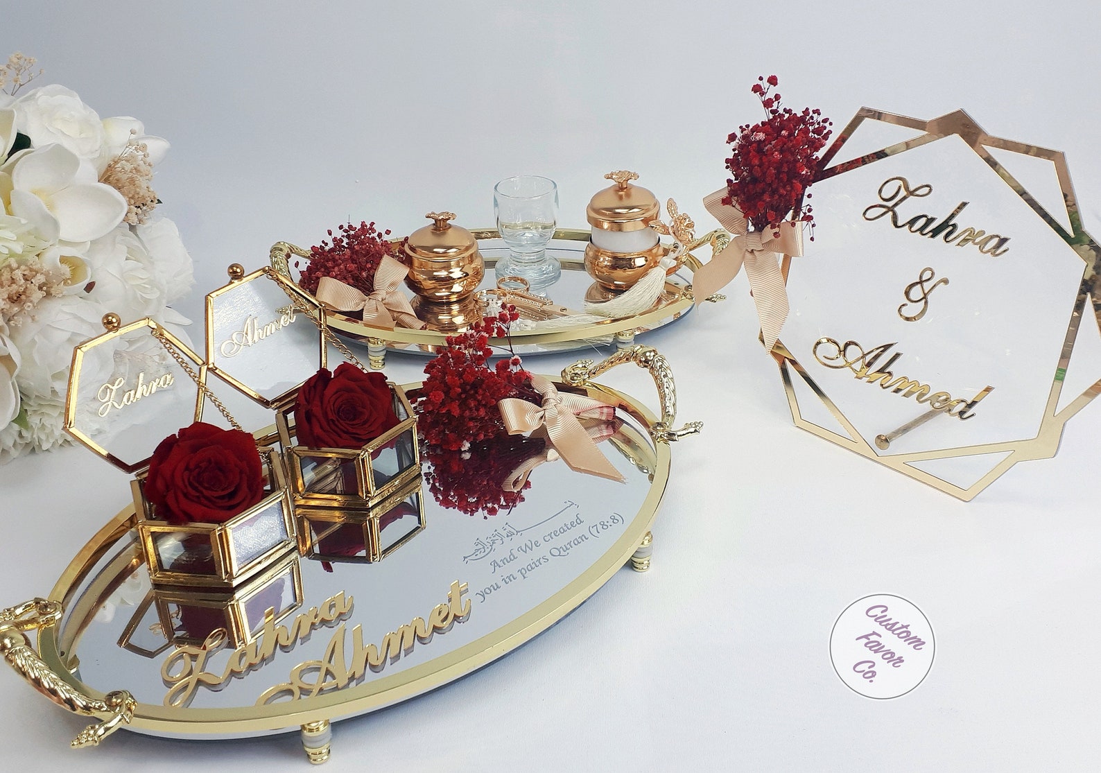 Personalized Nikkah Ring Plate Nikkah Ring Tray Nikkah Ring - Etsy Canada