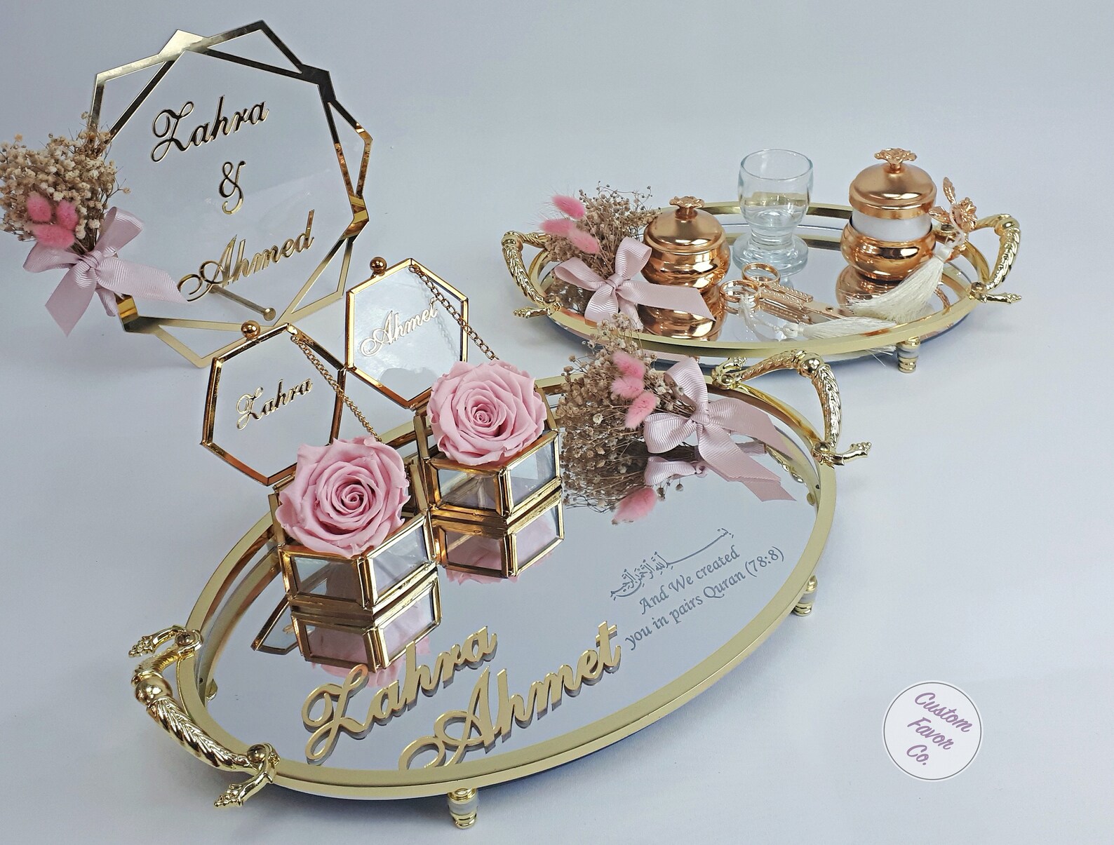 Personalized Nikkah Ring Plate Nikkah Ring Tray Nikkah Ring - Etsy Canada