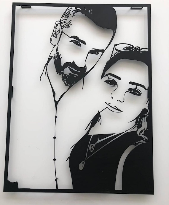 Metal Portrait From Photo Personalized Family Metal Sign - Etsy