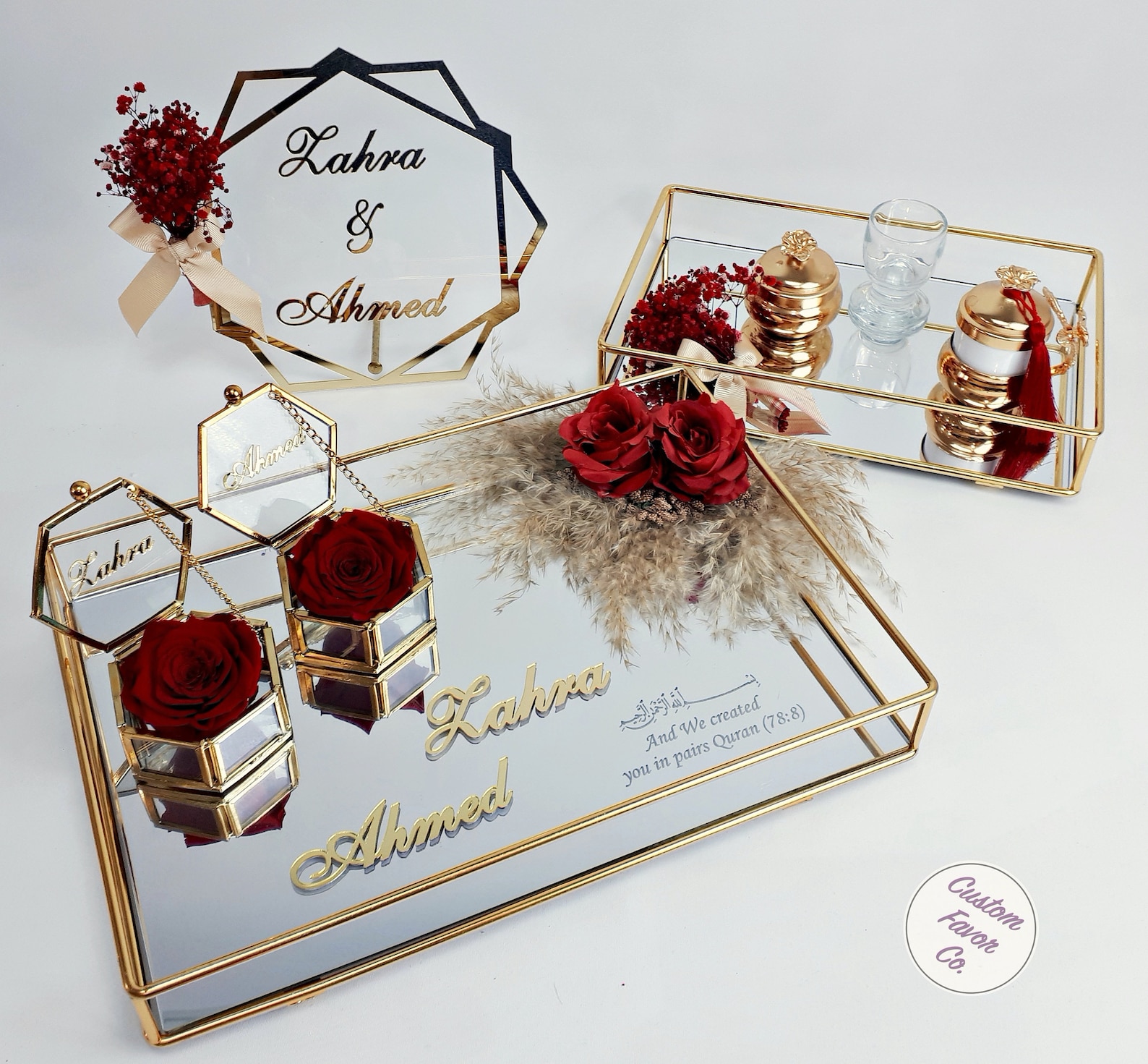 Personalized Nikkah Ring Plate and Sign Nikkah Ring Tray - Etsy UK