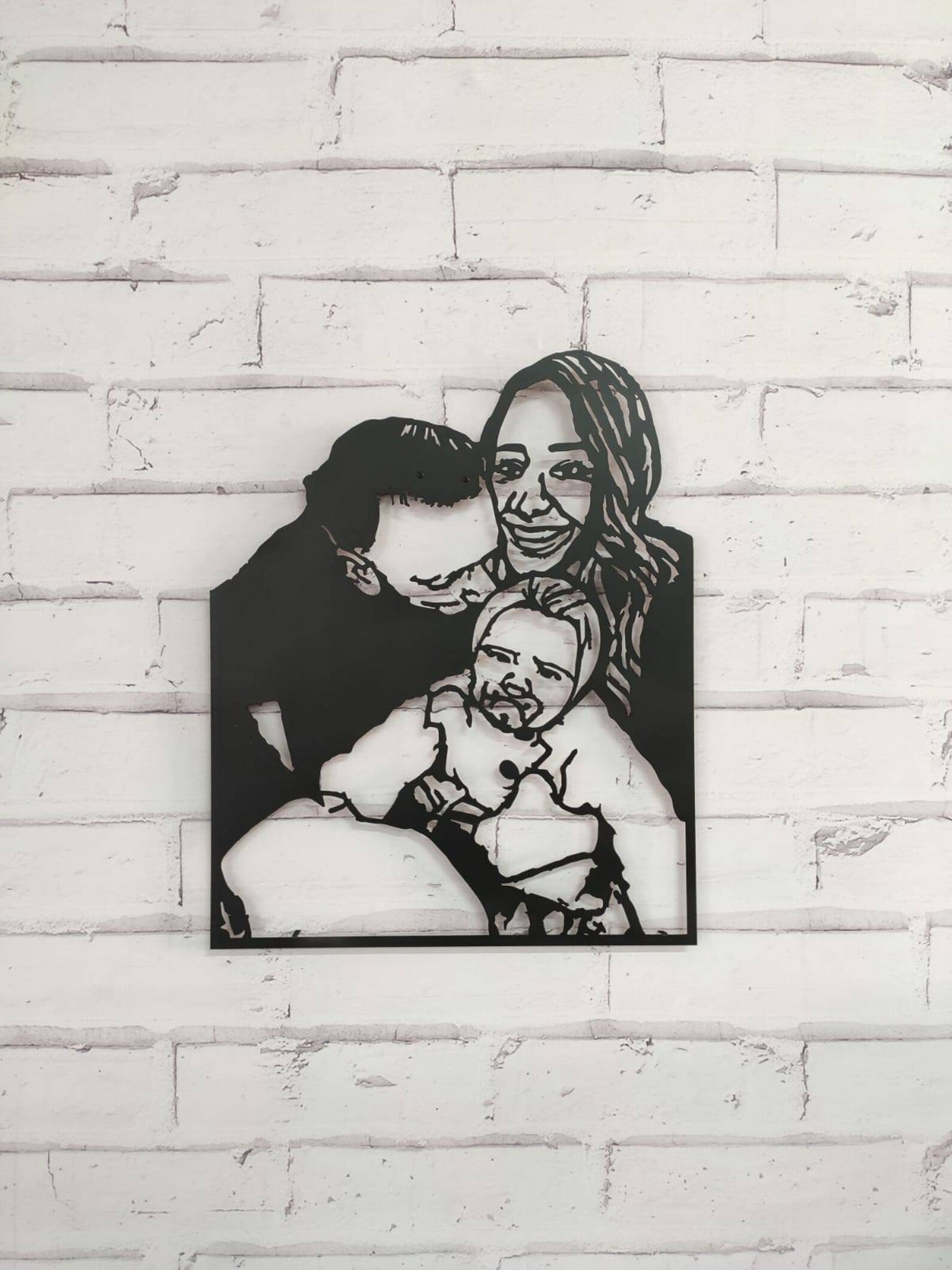 Metal Portrait From Photo Personalized Family Metal Sign - Etsy