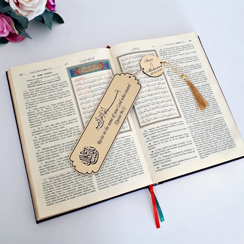 Personalized Islamic Bookmarks Quran Bookmark Small Ramadan | Etsy