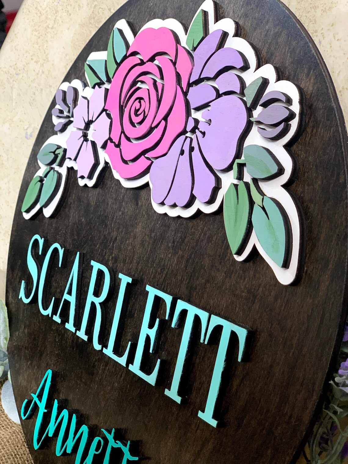 Personalized Nursery Room Name Sign | Custom Baby Decor - Etsy