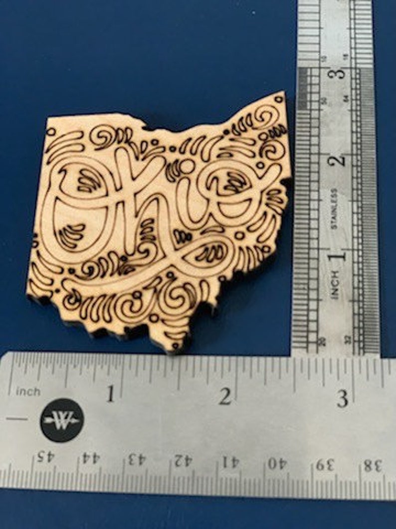 Ohio State Handmade Wood Cutout, Ornament, Coaster - Etsy