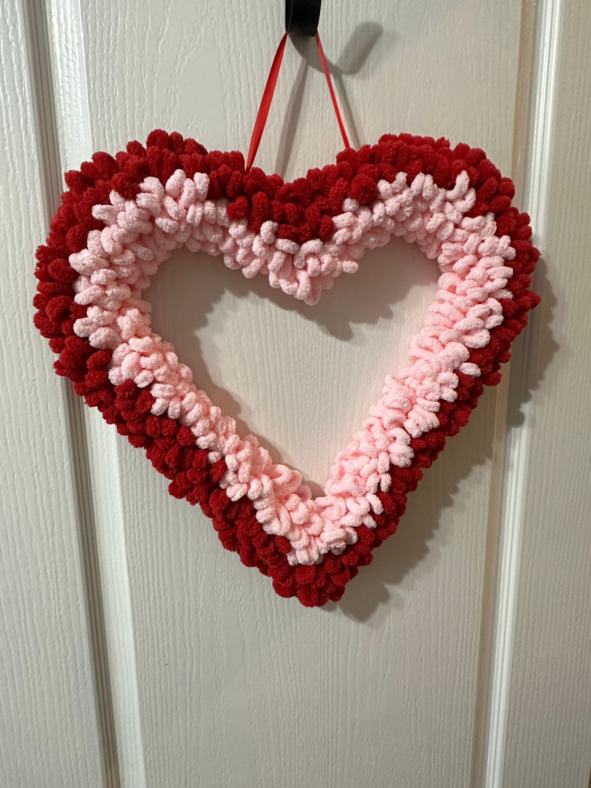 Two Tone Heart Wreath - Etsy