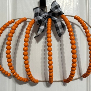 3D Beaded Pumpkin Wreath - Etsy