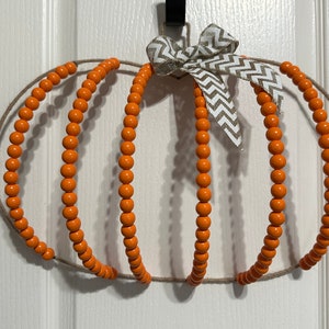 3D Beaded Pumpkin Wreath - Etsy