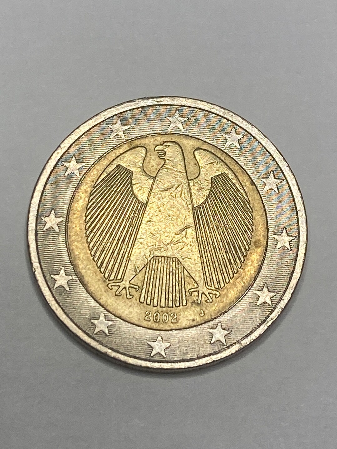 2 Euro J Germany Adler 2002 Misprint - Etsy