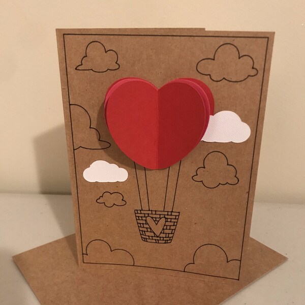 Balloon Card - Etsy