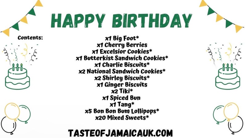 Taste of Jamaica ‘mali’ Birthday/food Gift Snack Box - Etsy